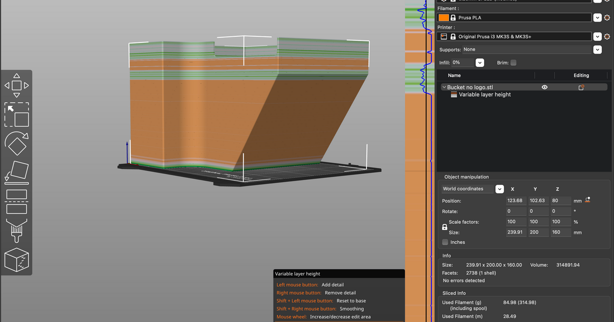 Bambu Lab X1C Poop Bucket No Logo Spiral Vase Remix by jamesmakin ...