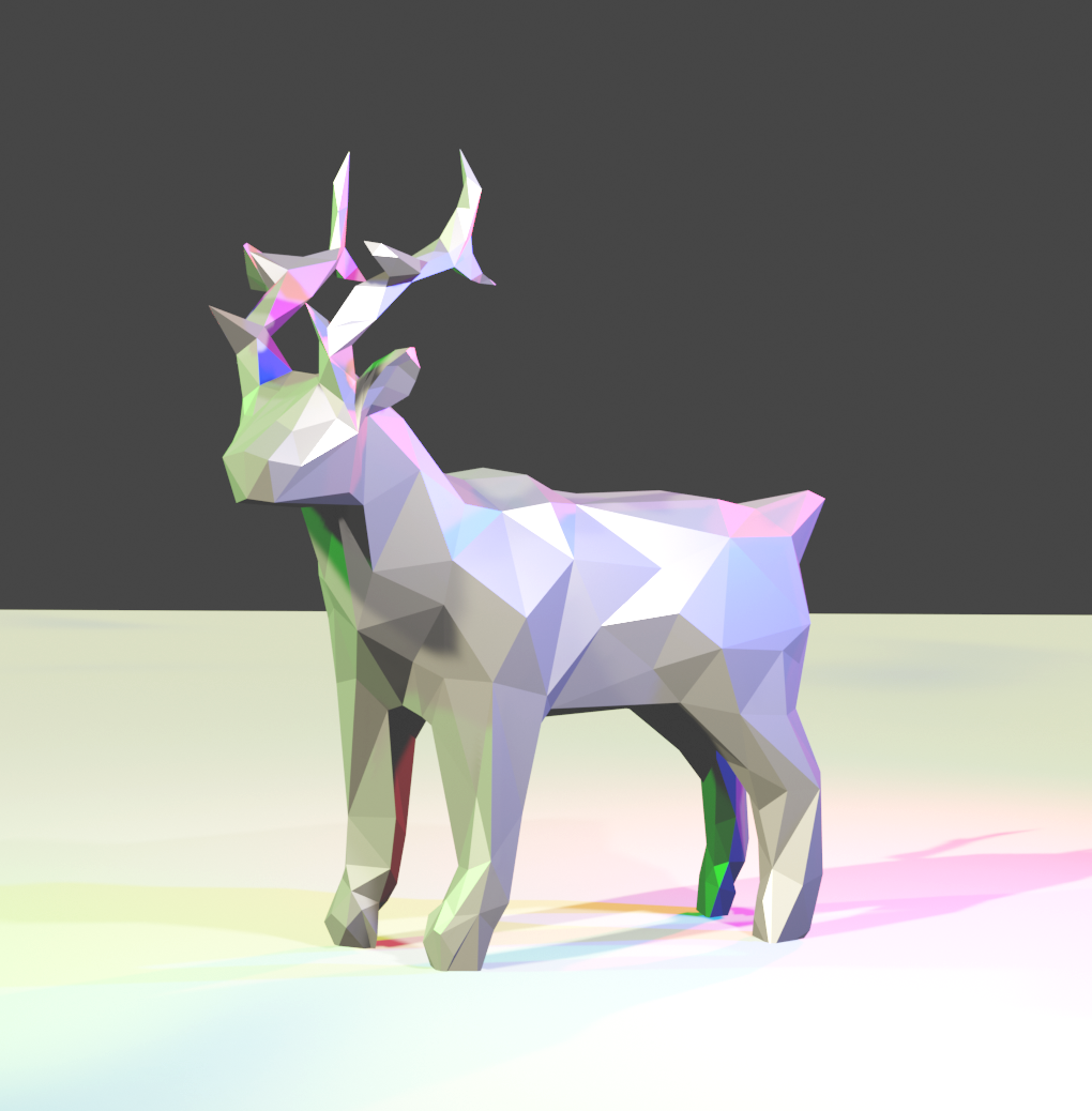 Low-poly Reindeer by ntdge | Download free STL model | Printables.com
