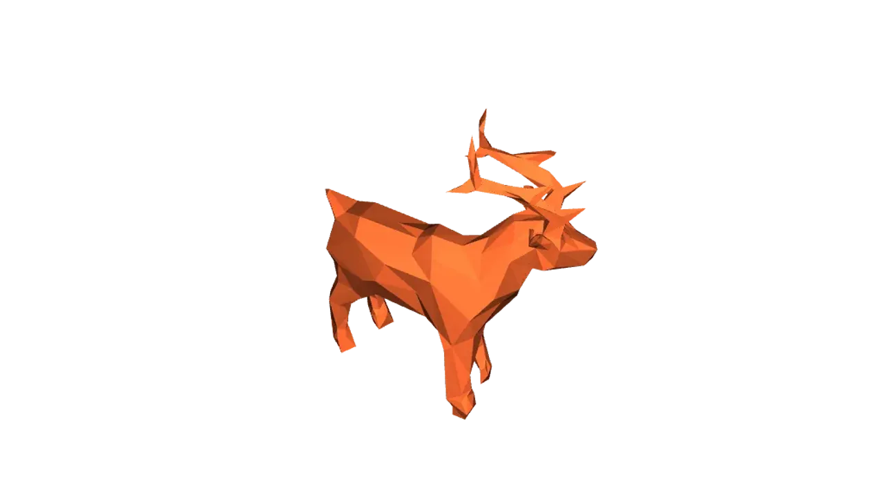 Low-poly Reindeer by ntdge | Download free STL model | Printables.com