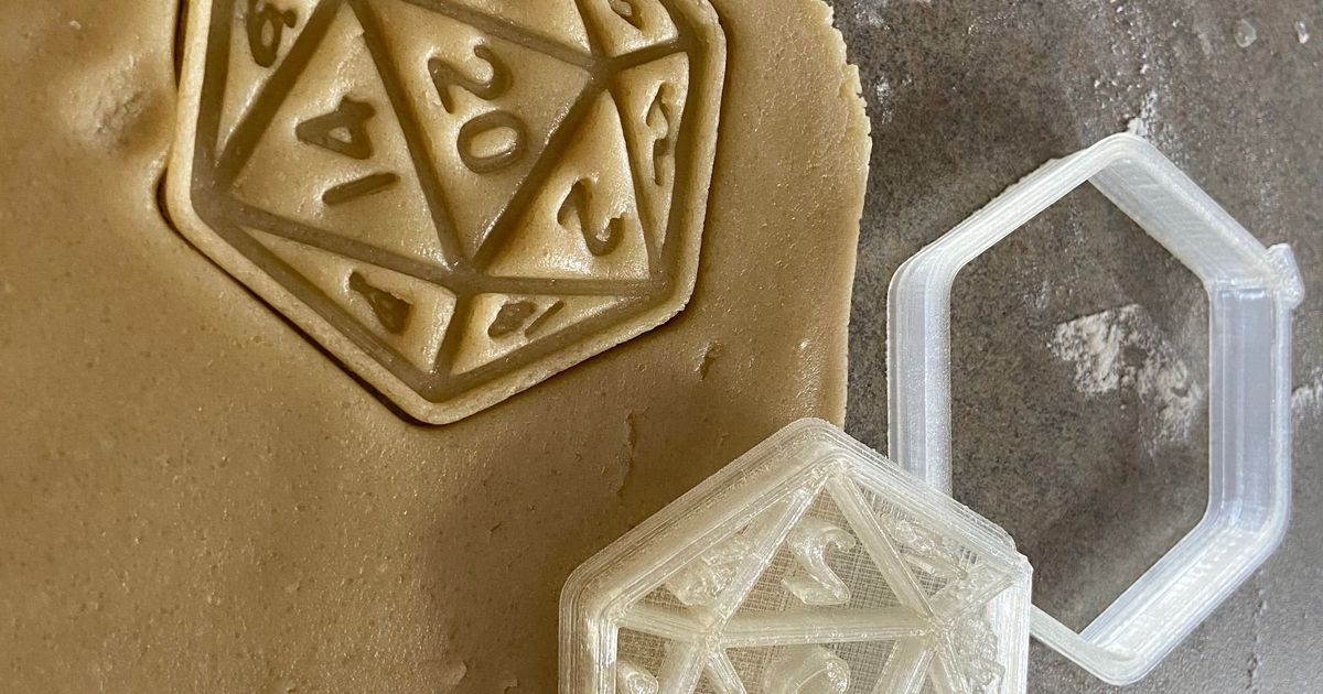 D20 Cookie Cutter V2 by D Rogers | Download free STL model | Printables.com
