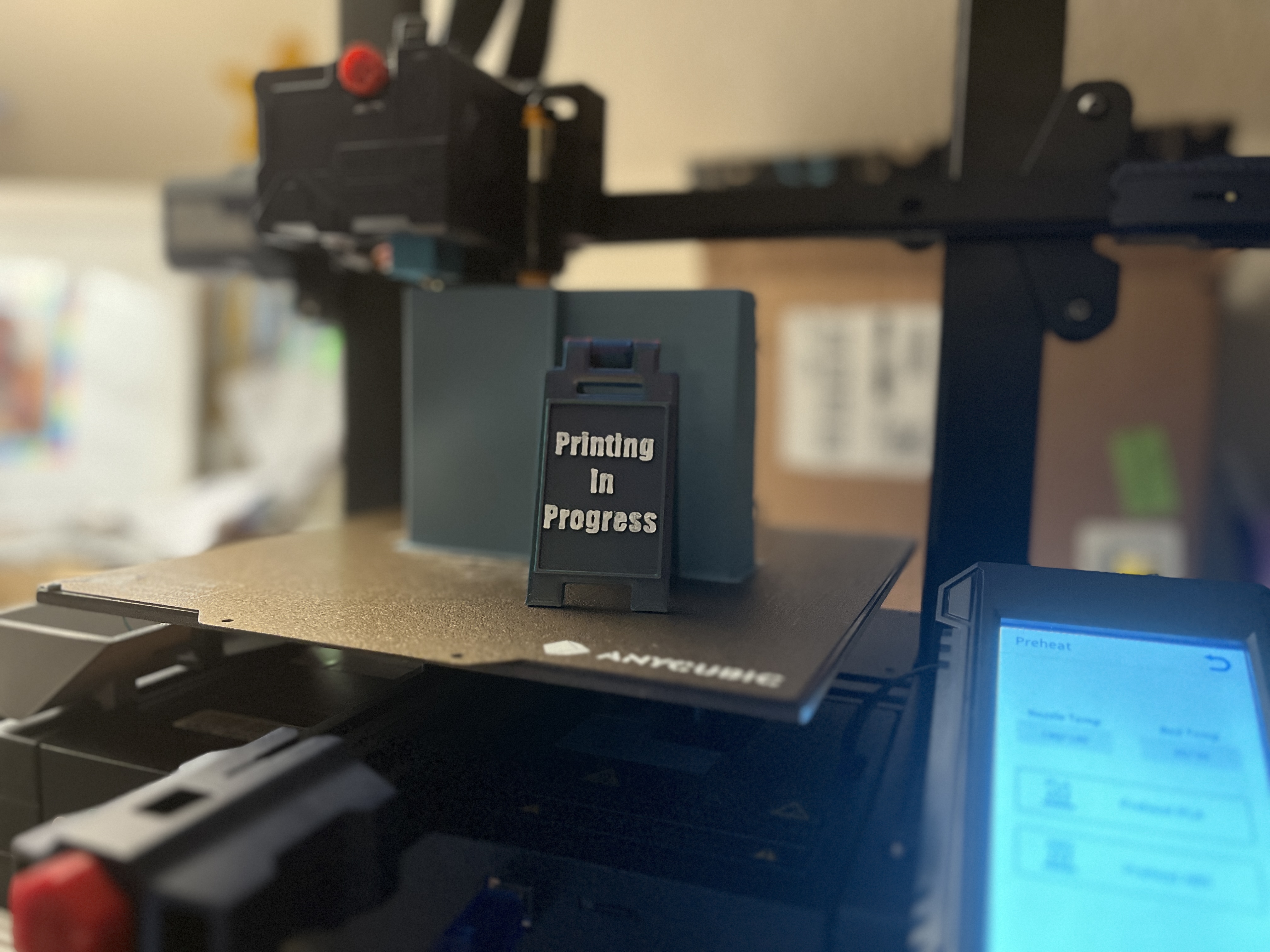 Print In Place "Printing In Progress" Sign by Snowman Makes | Download ...