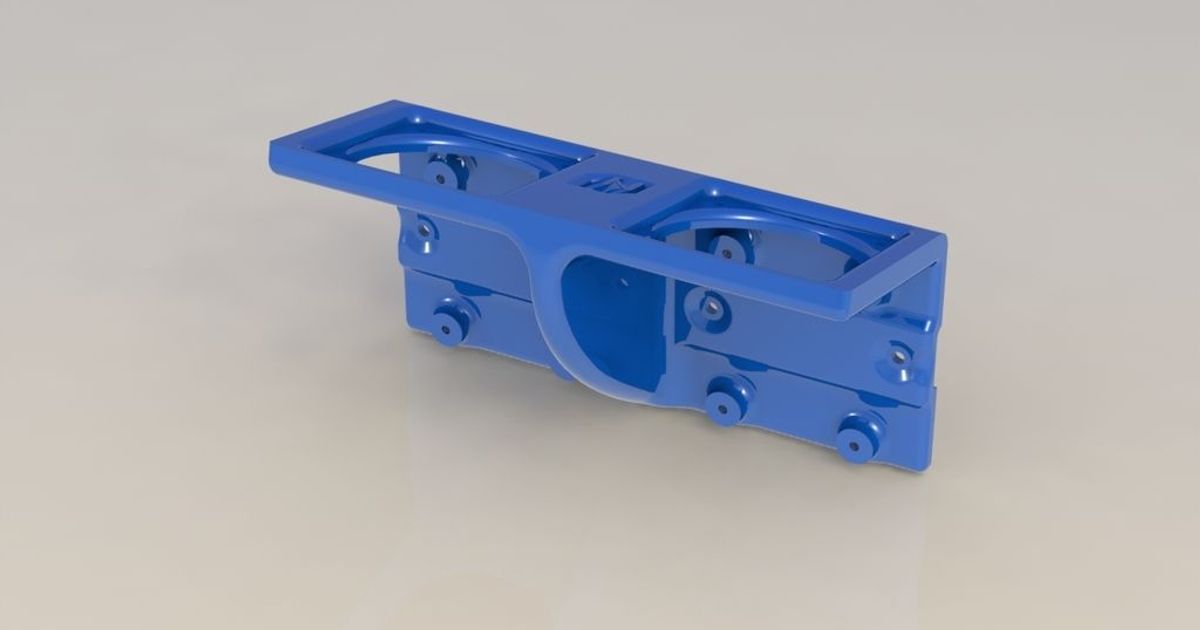 Dual Mosfet Mount (with dual 60mm fans) by nick.HZN | Download free STL ...