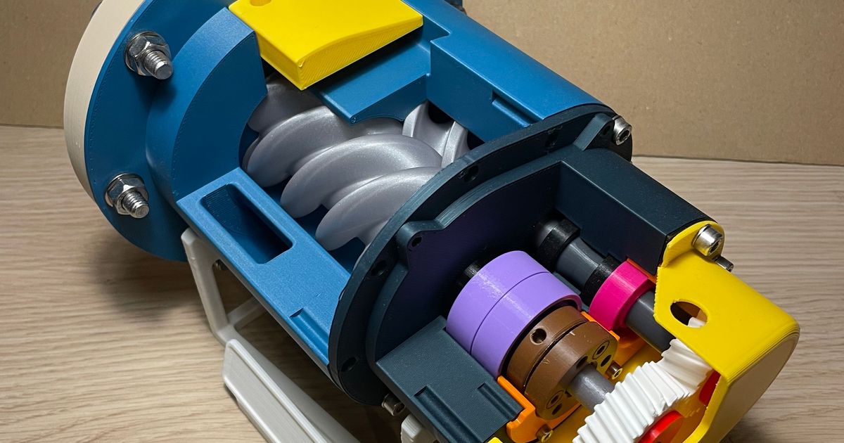 Screw Compressor by Max | Download free STL model | Printables.com