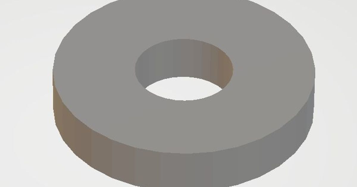 OpenSCAD - simple washer or spacer by Starwhooper | Download free STL ...