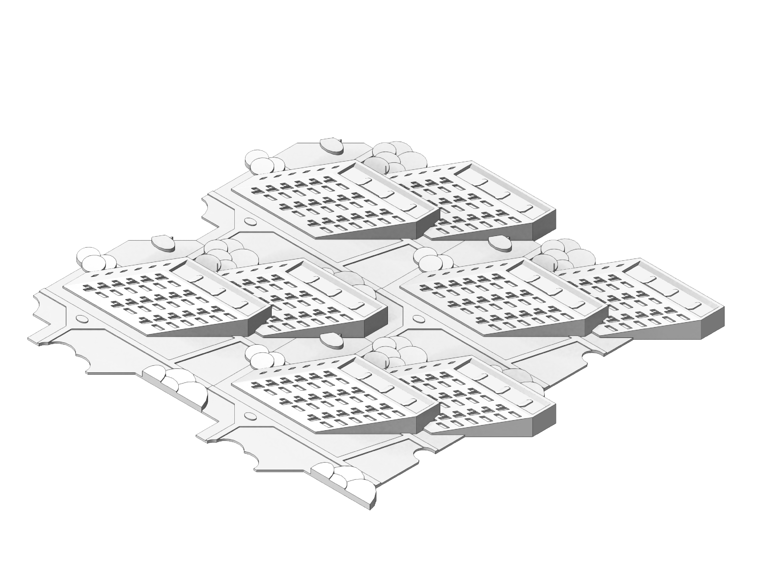 Tessellating Socialist housing blocks by Grzegorz K | Download free STL ...