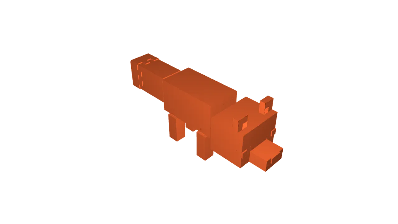 Fox Minecraft by BlackFire | Download free STL model | Printables.com