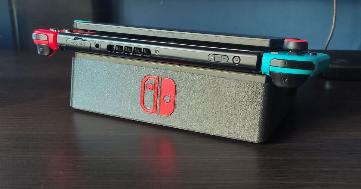 Nintendo Switch Dock horizontal stand by LSC | Download free STL model ...
