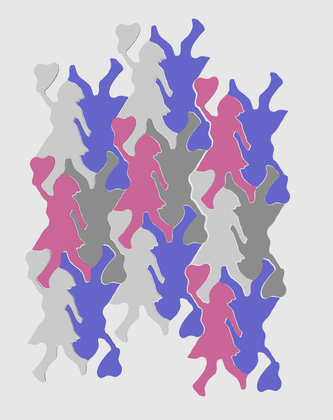 Tessellation: Girl with hat by Fran Gaur | Download free STL model ...