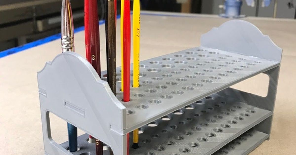 Basic Brush Holder by KROSS | Download free STL model | Printables.com