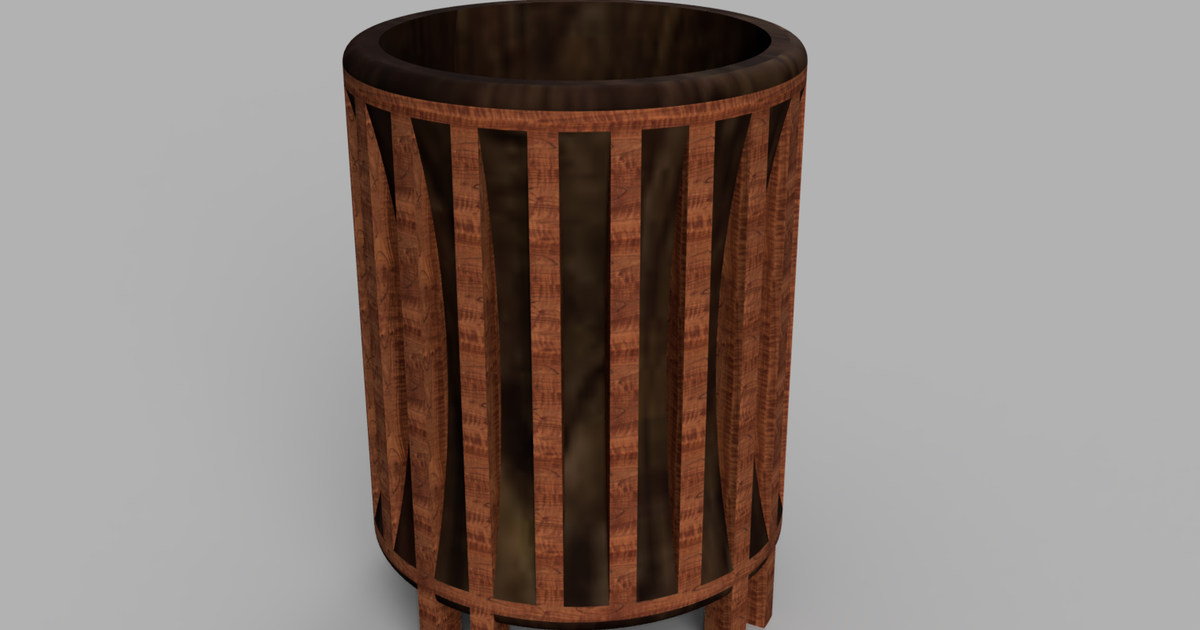 Curve and Post Planter by Ty10y | Download free STL model | Printables.com