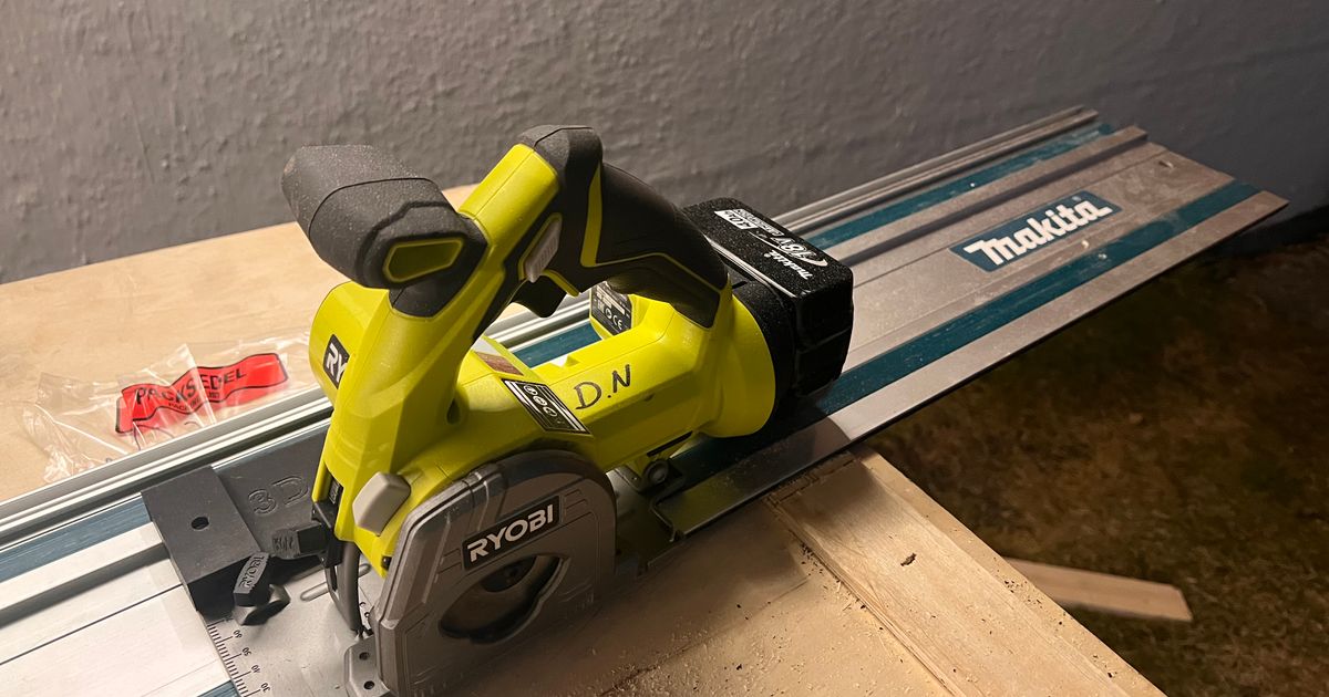 Guide rail adapter for Ryobi R18MMS by 3D.Nystad | Download free STL ...