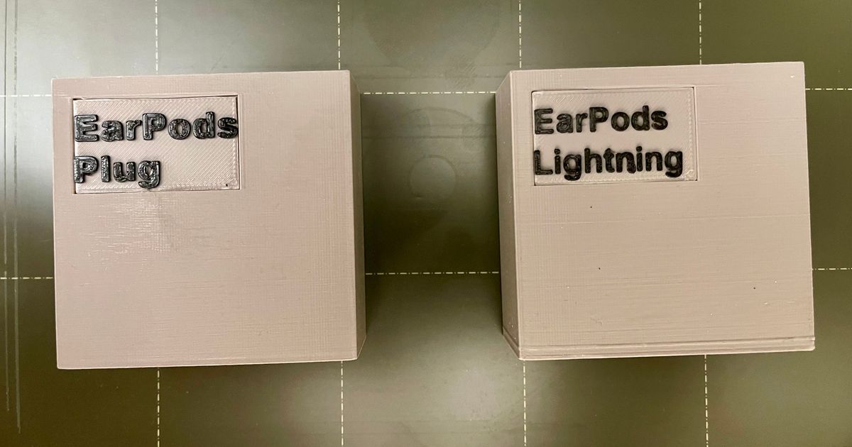 EarPods box by igtbeetle | Download free STL model | Printables.com