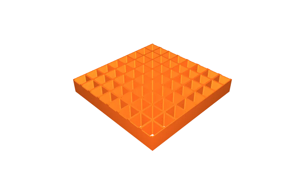 Parameterized Divider for Neopixel 16 x 16 Array / Parametrisiertes ...