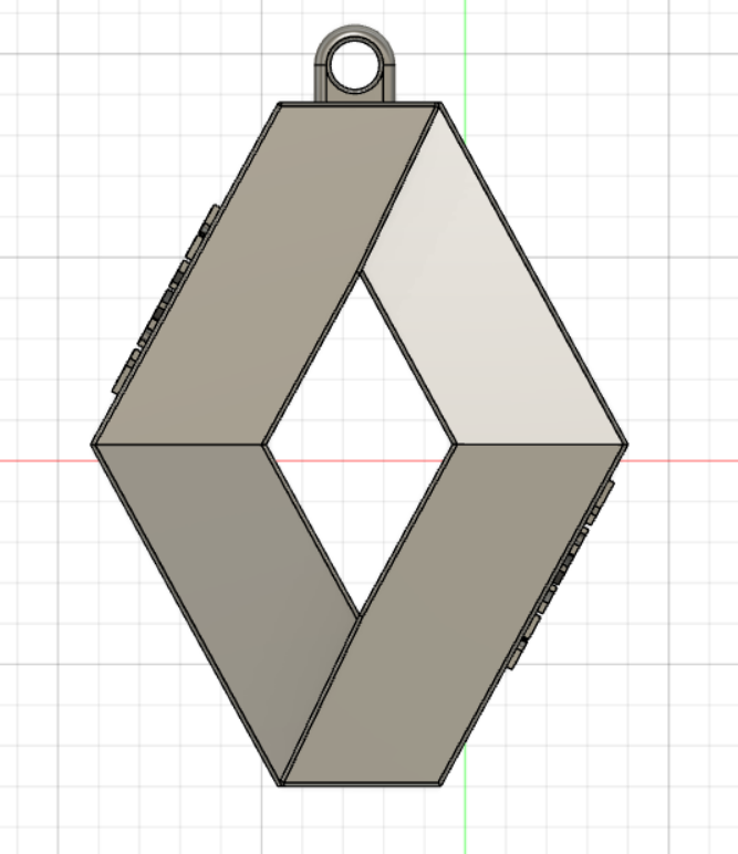 Renault logo keychain by Felix Vainshtein | Download free STL model ...