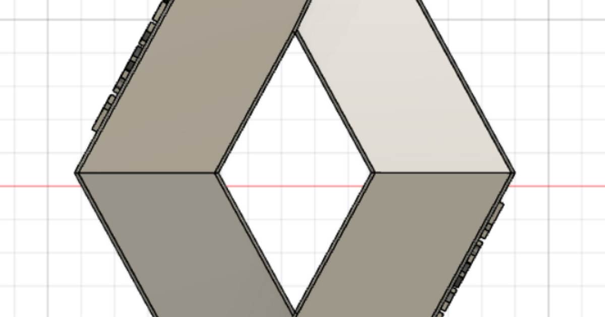 Renault logo keychain by Felix Vainshtein | Download free STL model ...