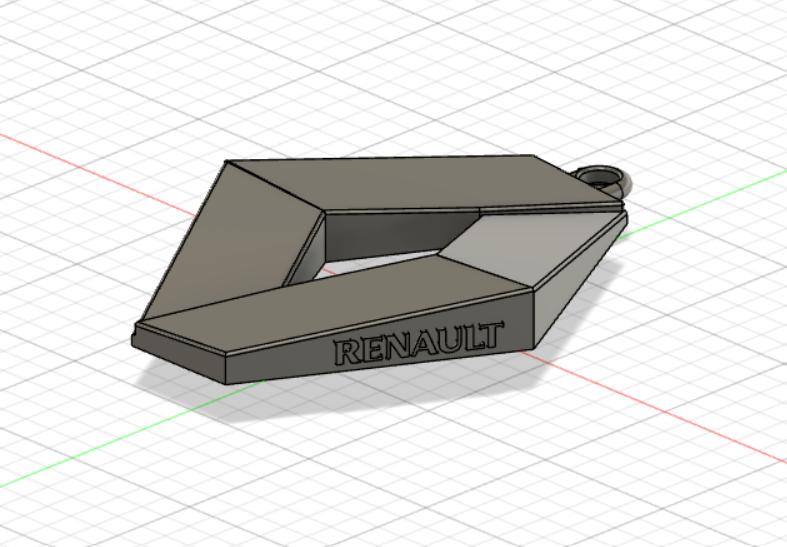 Renault logo keychain by Felix Vainshtein | Download free STL model ...
