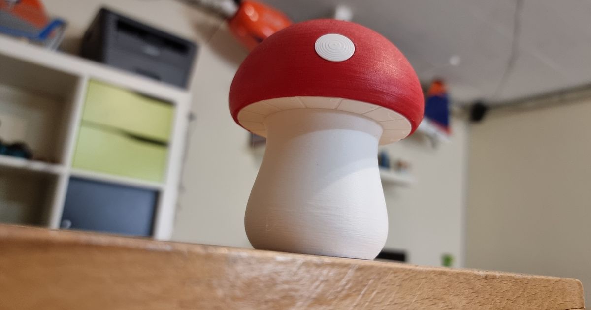 Toadstool Container por Brent | Descargar modelo STL gratuito ...