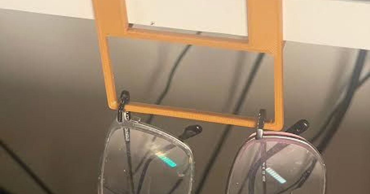 Glasses Holder - 3/4" Shelf by PhDGoSlowAncient | Download free STL ...