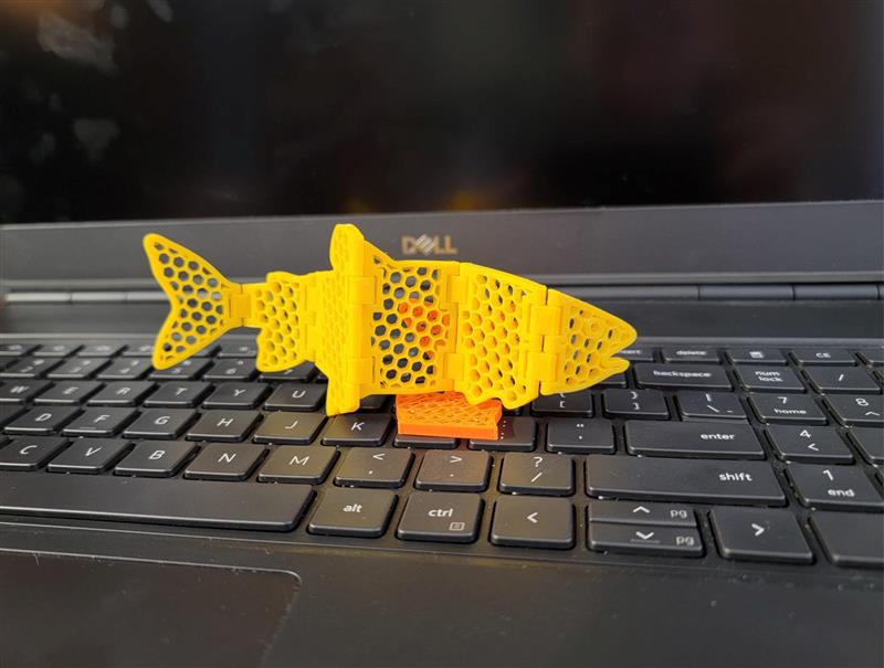 Fancy-Schmancy Flexi-Maxi Fish by m_IDEX | Download free STL model ...