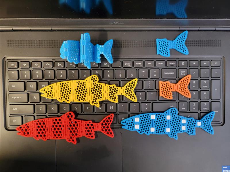 Fancy-Schmancy Flexi-Maxi Fish by m_IDEX | Download free STL model ...