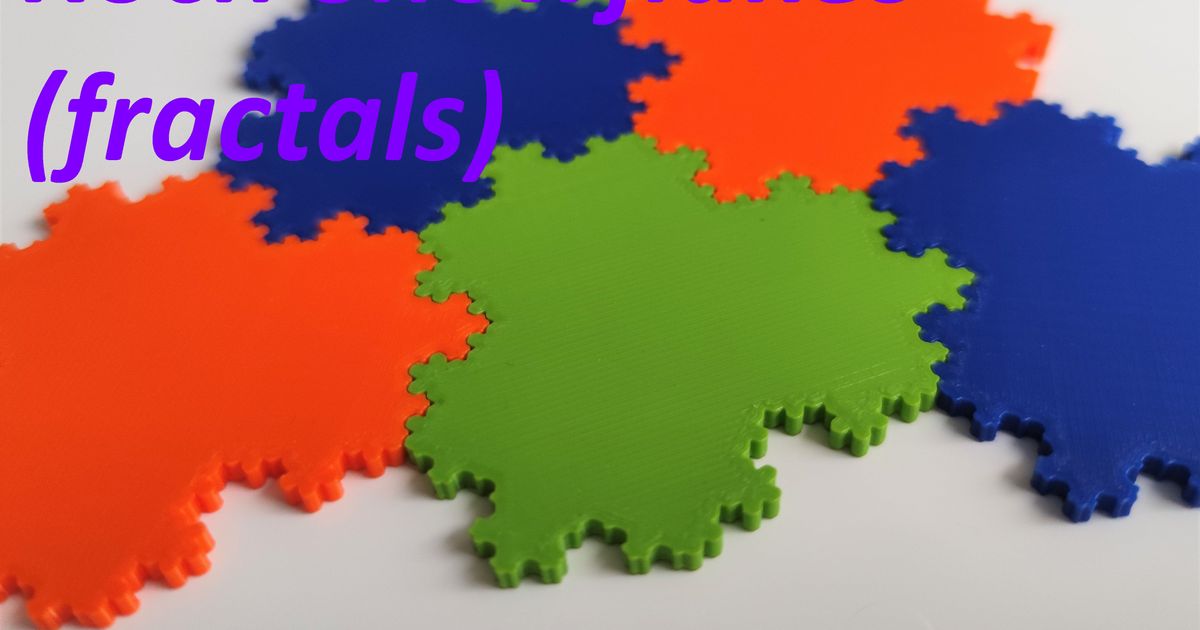 Tessellating Koch Snowflakes by Andor_Yoko | Download free STL model ...