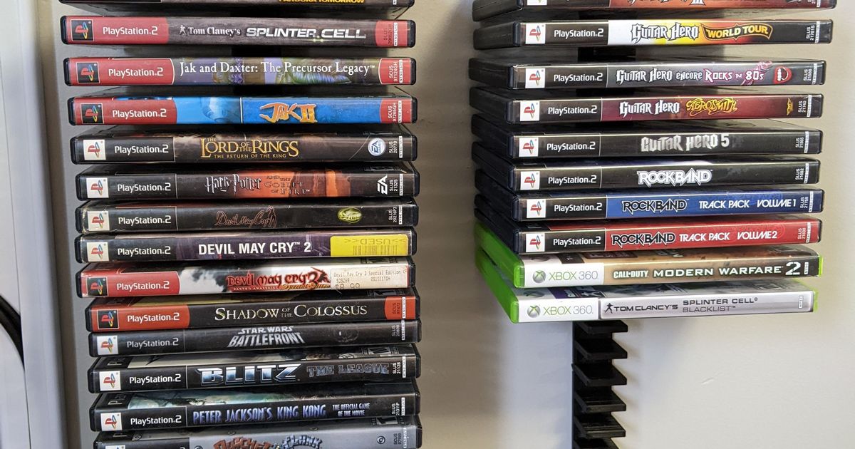 Simple DVD Wall Mount by iAmCKC | Download free STL model | Printables.com