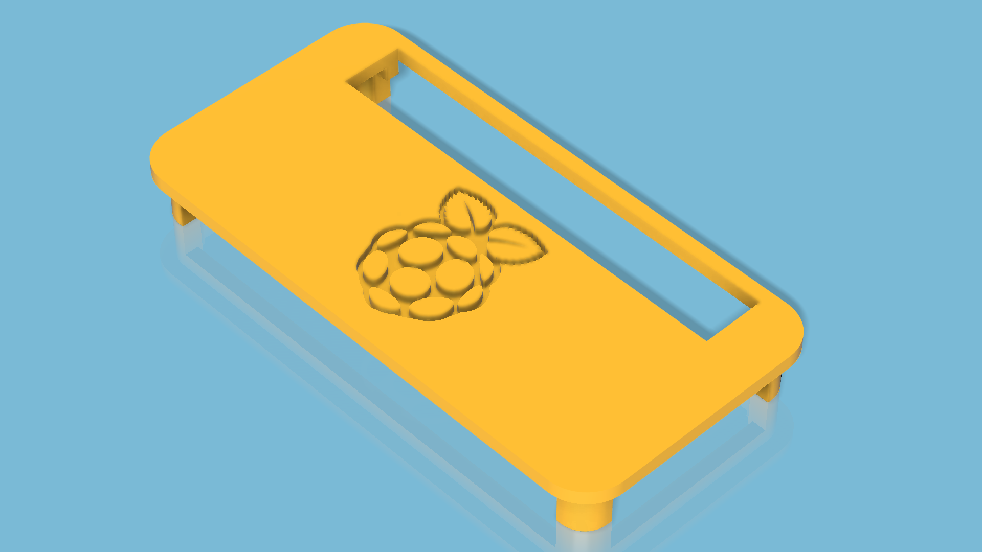 Raspberry pi zero case with logo by Oh | Download free STL model ...