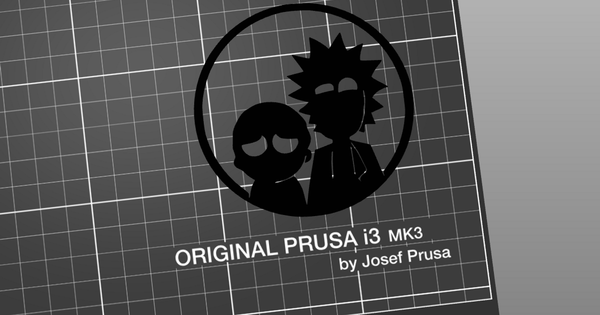 2D rick and morty wall logo by grila007 | Download free STL model ...