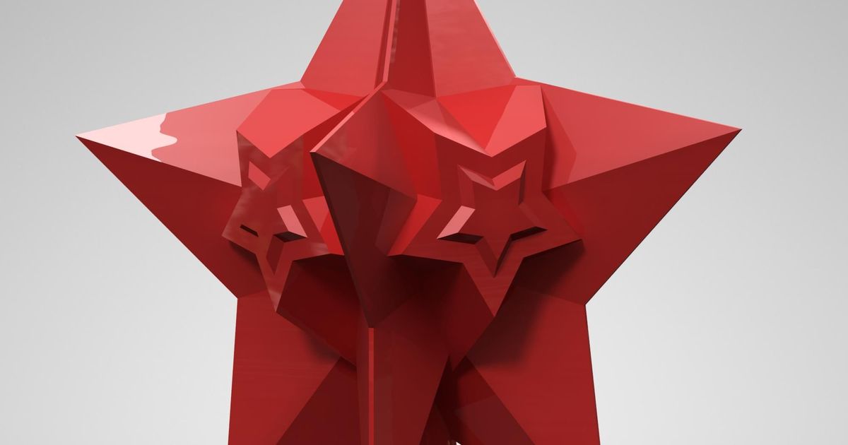 Star Christmas Tree Topper by shane Anderson | Download free STL model ...