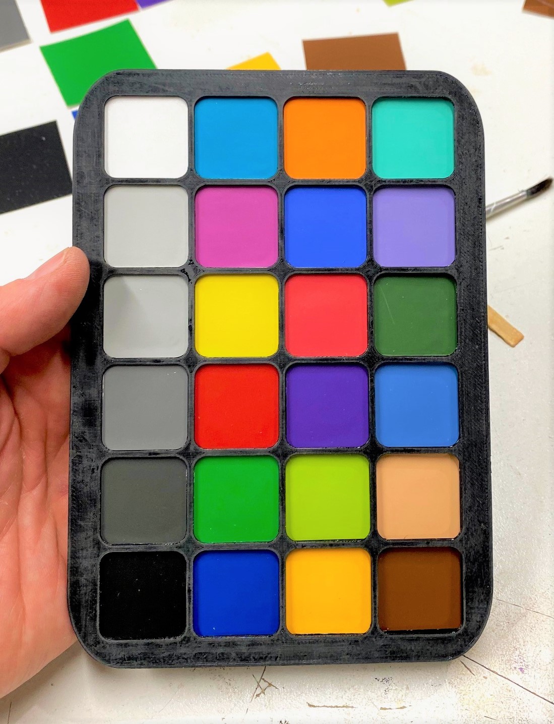 Color Correction Chart by BurgessG | Download free STL model ...