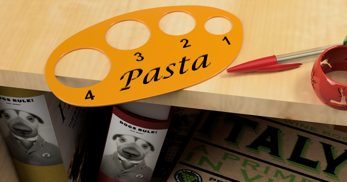 A simple pasta measure. by Joe | Download free STL model | Printables.com