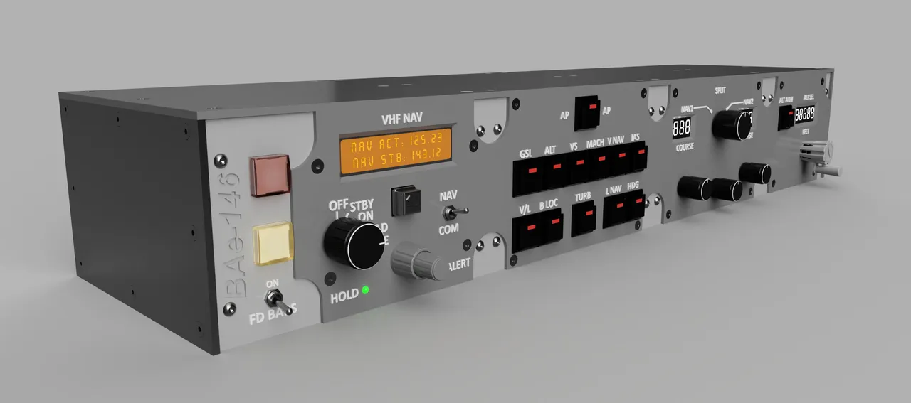 BAE 146 Control Panel by Coops | Download free STL model | Printables.com