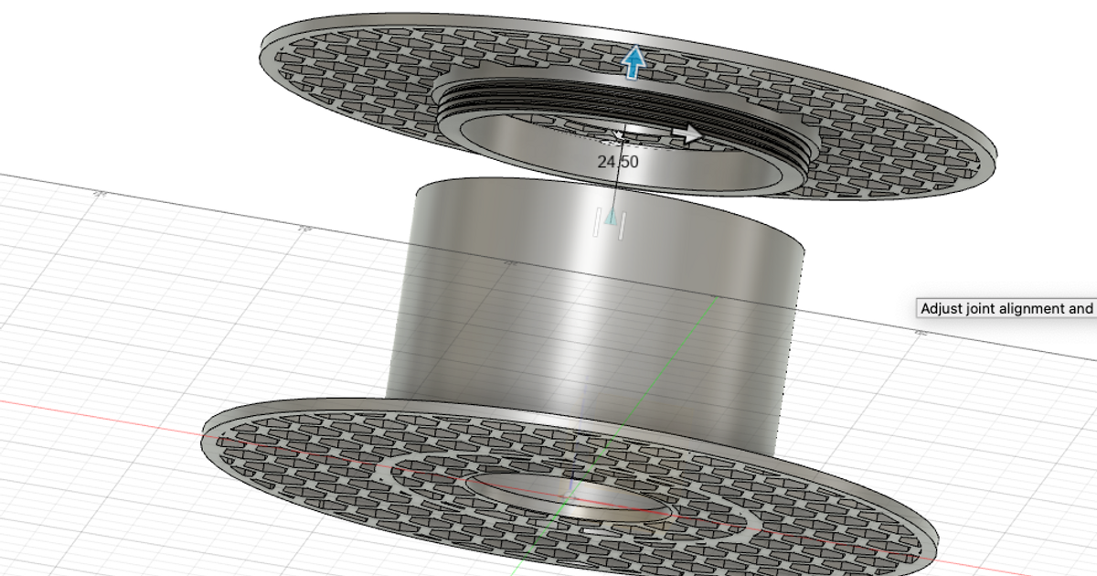 Master Spool for Prusament Refills - Printed on a Mini by Shawn ...