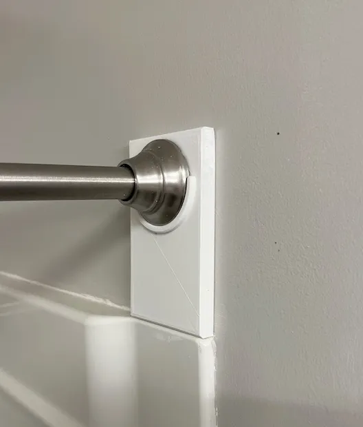 Shower Rod Support Plate by Darmichar | Download free STL model ...