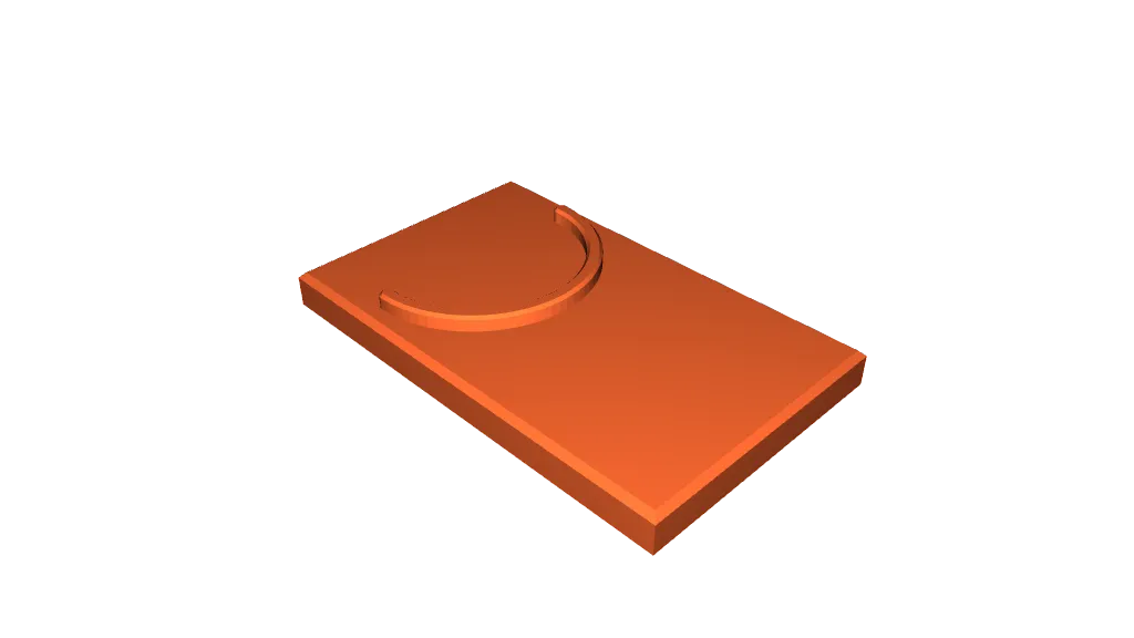 Shower Rod Support Plate by Darmichar | Download free STL model ...