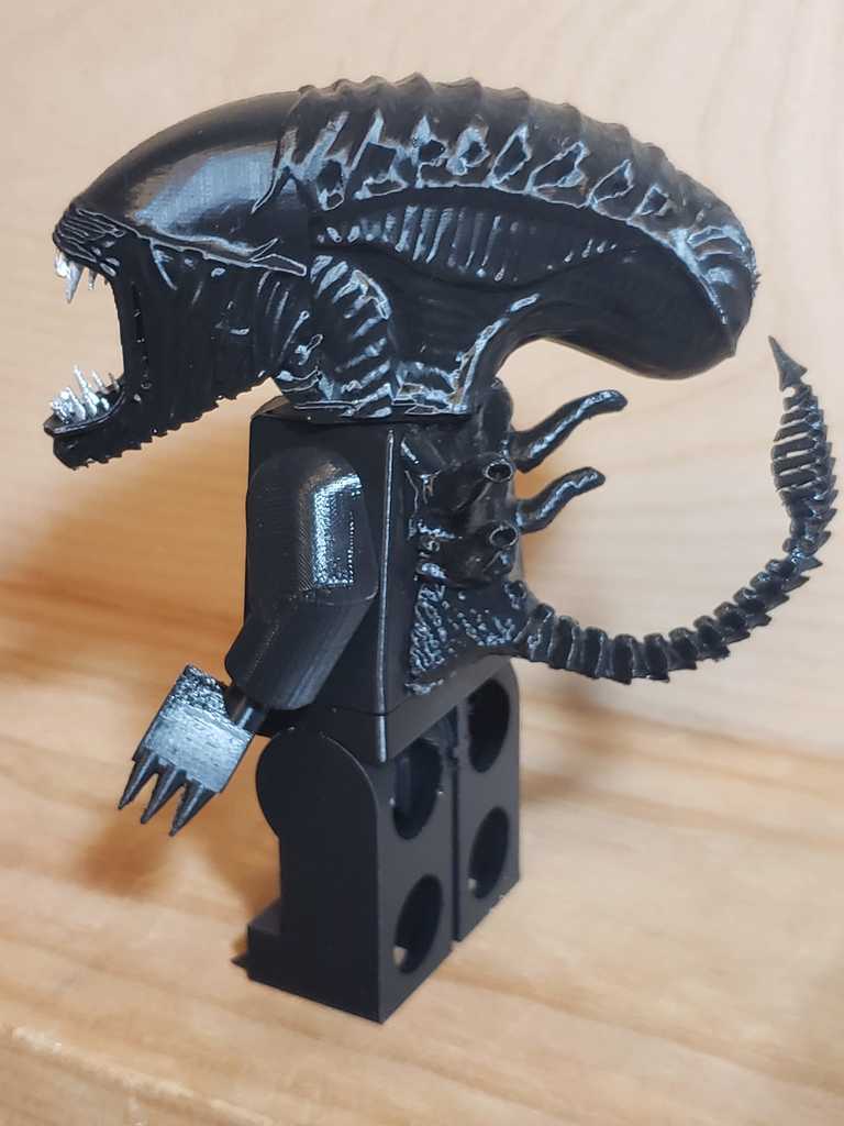 Xenomorph Alien LG LEGO Fig by Spaceman Spiff | Download free STL model ...