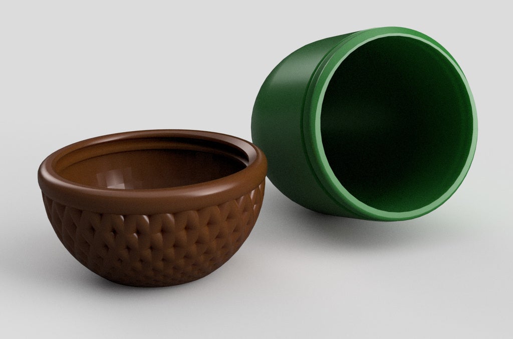 Acorn box by Acho3D | Download free STL model | Printables.com