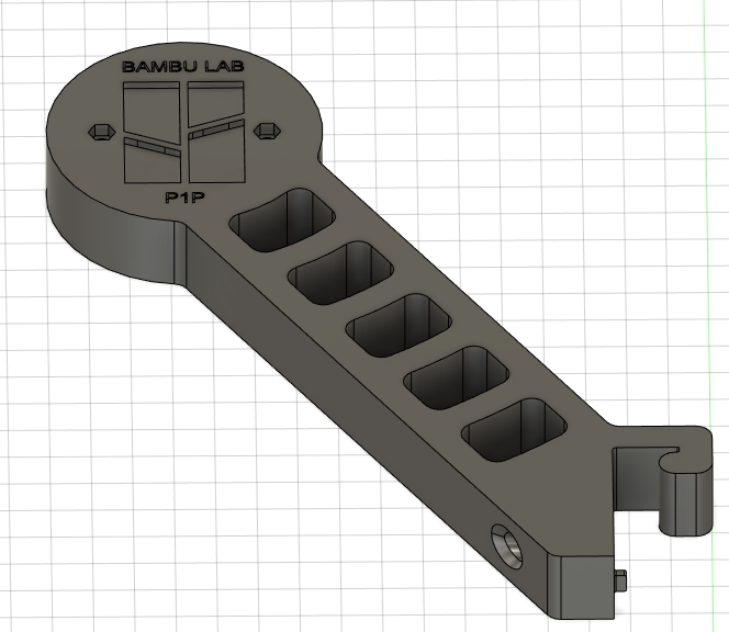 Bambu Lab P1P Spool Arm by sonnyc | Download free STL model ...