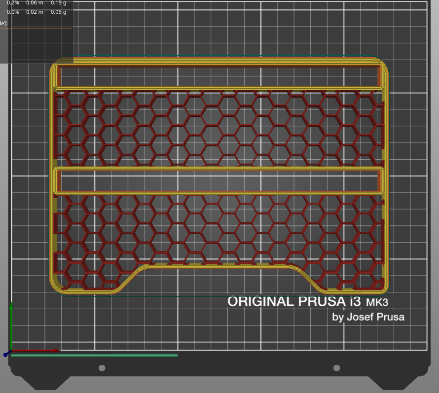 Monitor stand with Honeycomb pattern and two shelves for storage by ...