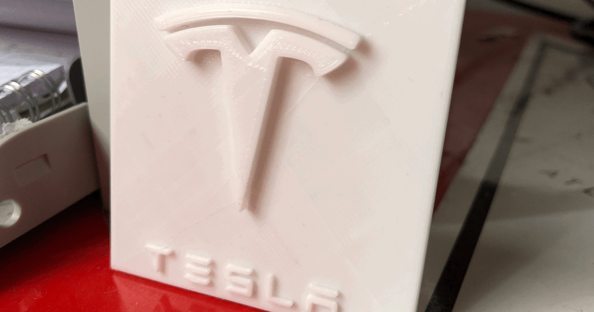 Tesla logo by simone morgante | Download free STL model | Printables.com