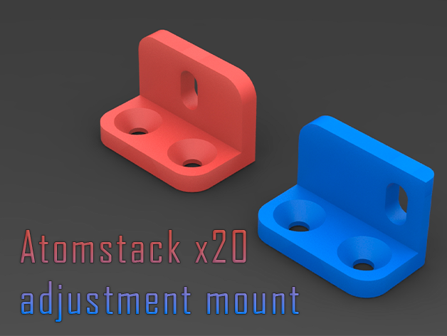 Atomstack A20/S20/X20 mount with adjustment by bOBER mASTER | Download free STL model ...