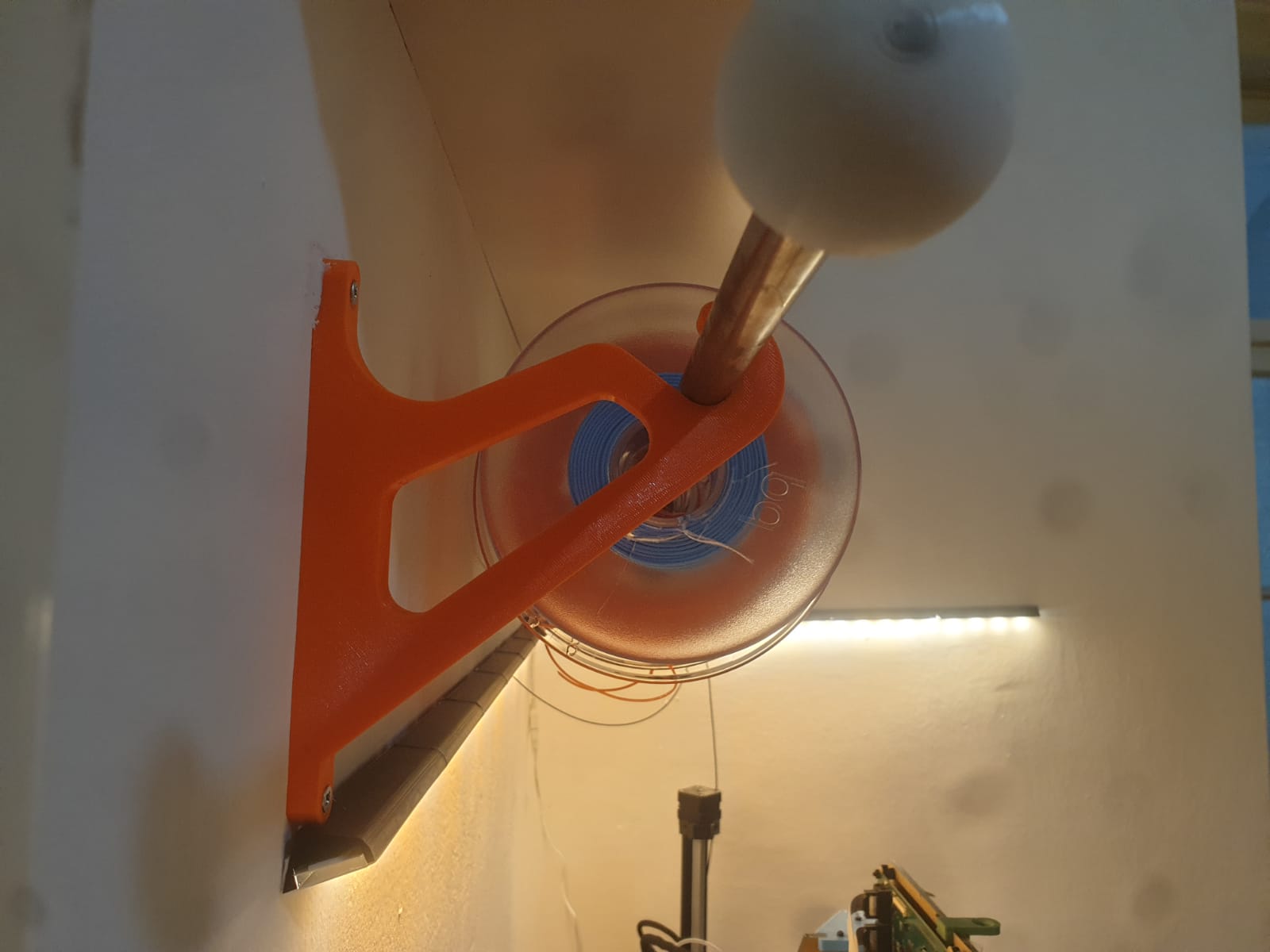 Wall mounted Filament Holder by JuHu | Download free STL model ...
