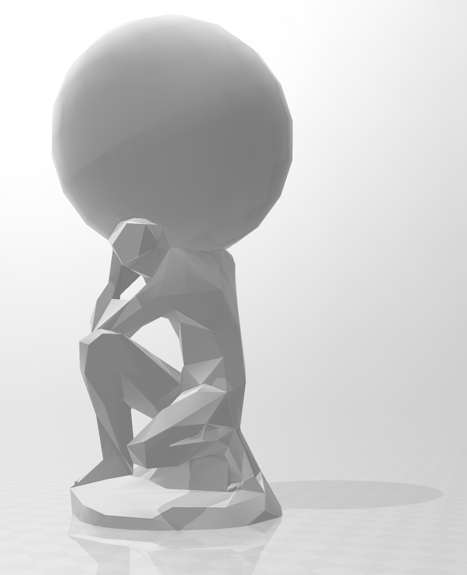 Low Poly Atlas by TheCraftyMaker | Download free STL model | Printables.com