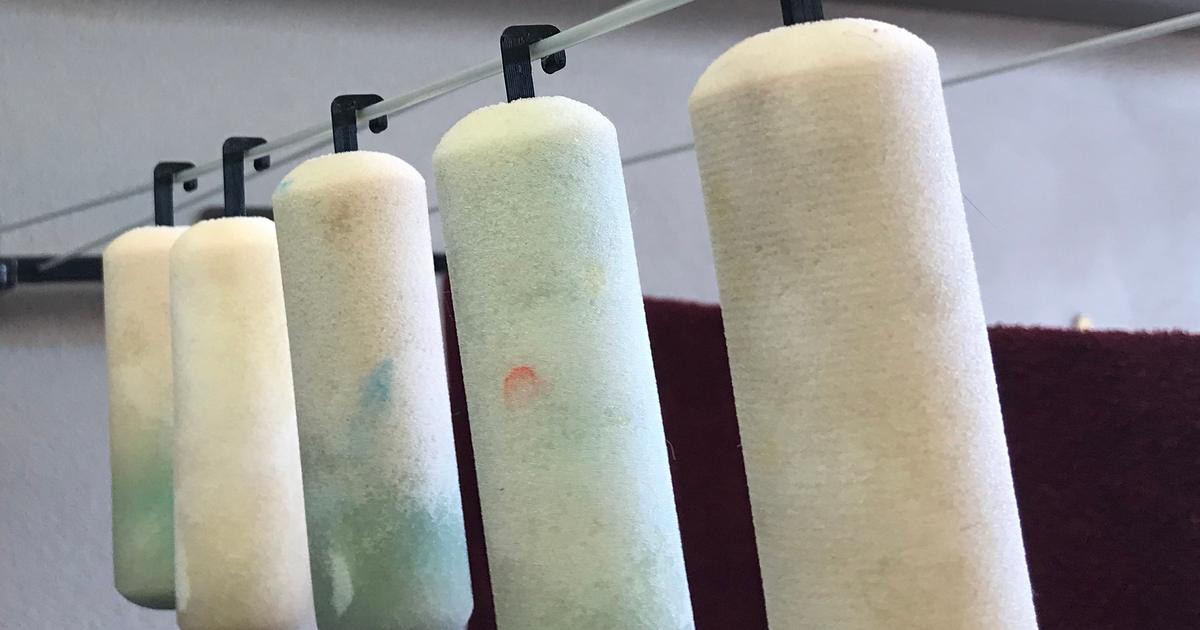 Paint Roller Hanger - 7mm by Butcher9_9 | Download free STL model ...