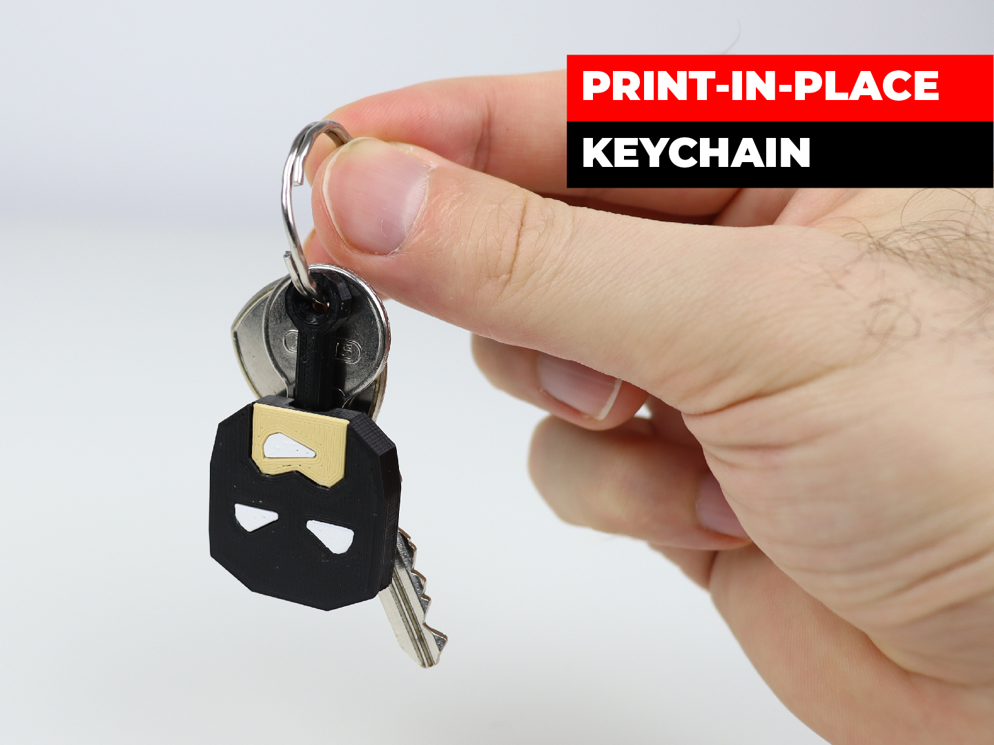 PRINT-IN-PLACE BATMAN KEYCHAIN by CUBE3DWORLD | Download free STL model ...