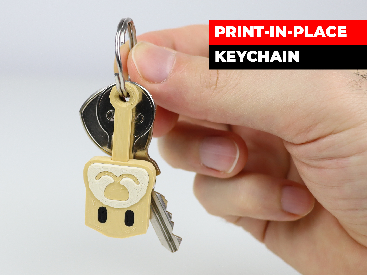 PRINT-IN-PLACE DOGGY KEYCHAIN by CUBE3DWORLD | Download free STL model ...