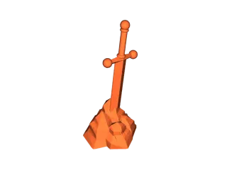 Brillenhalter Schwert im Stein by Dirk Zufall | Download free STL model | Printables.com