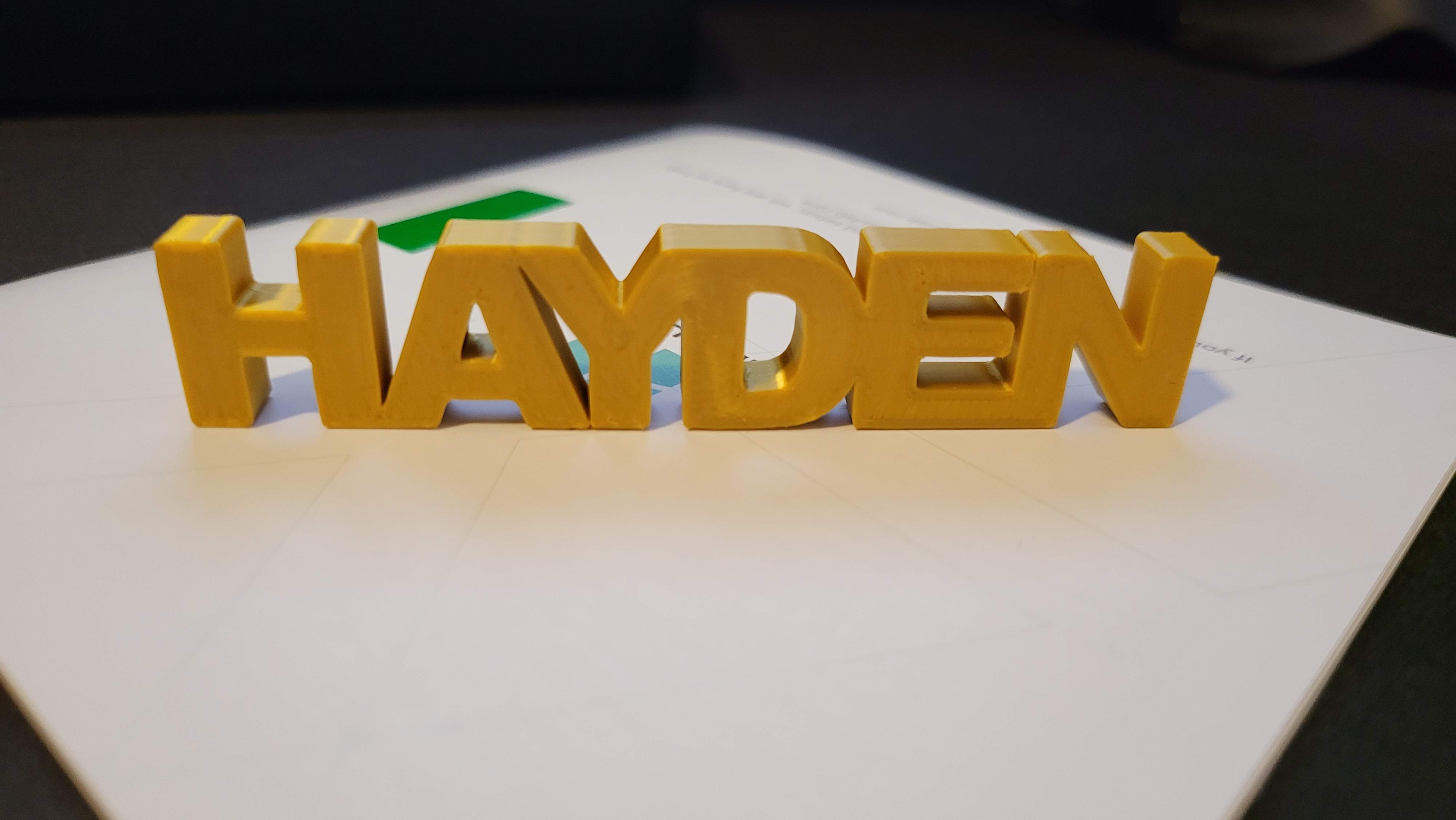 Hayden by Mypd1991 | Download free STL model | Printables.com