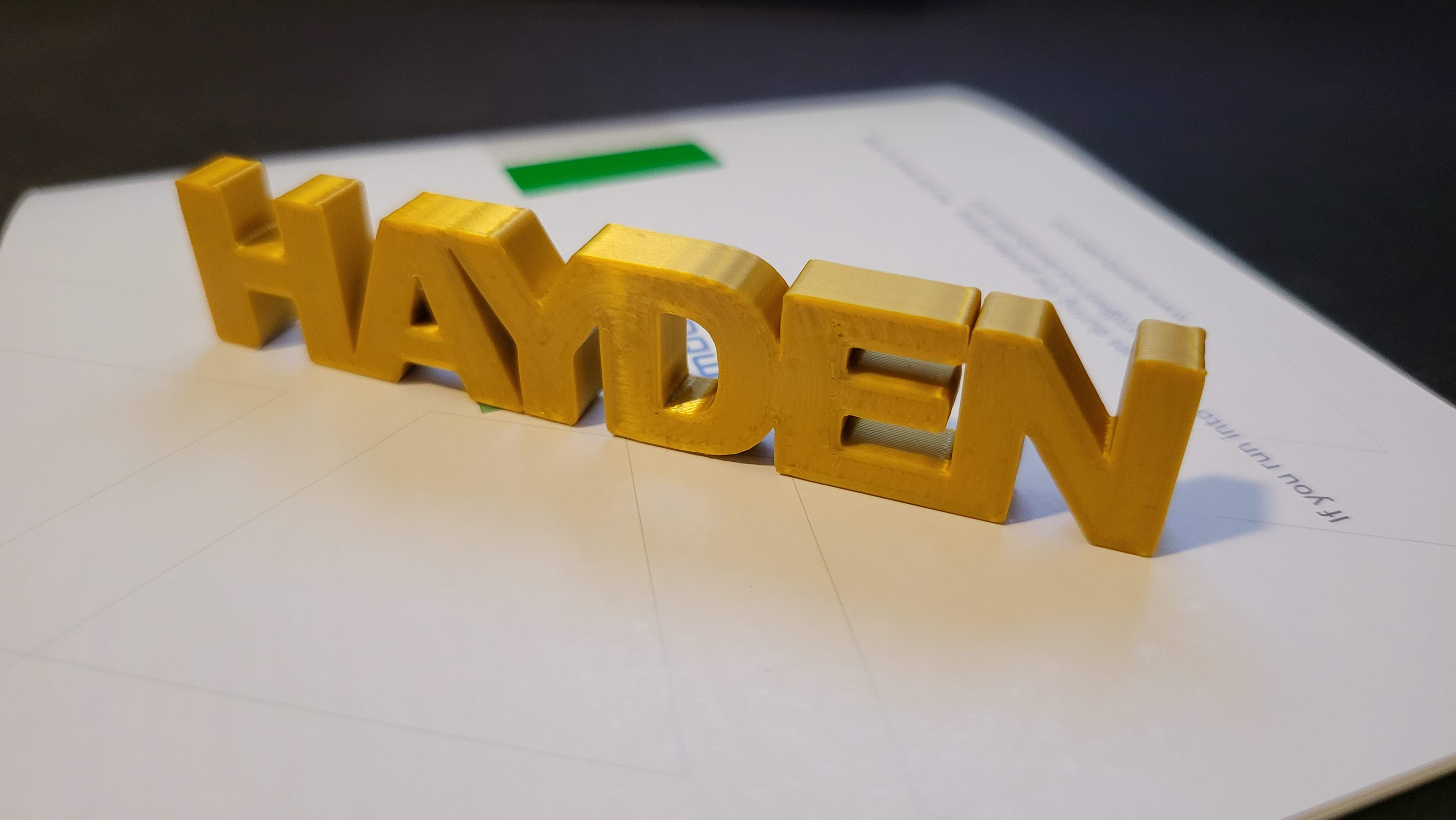 Hayden by Mypd1991 | Download free STL model | Printables.com