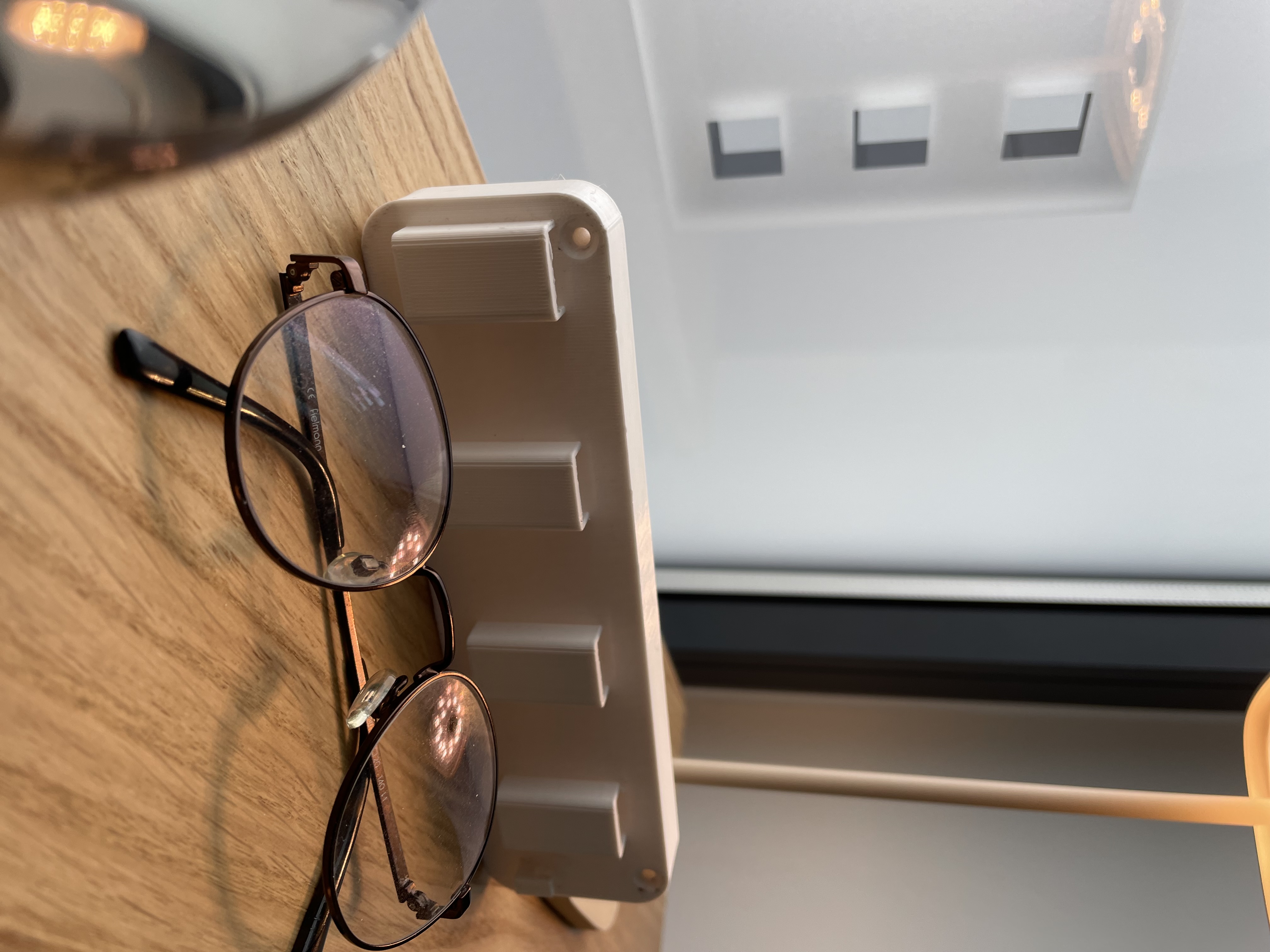 Glasses Holder || Wall Mount & Adhesive mount || (with a keychain Mount ...